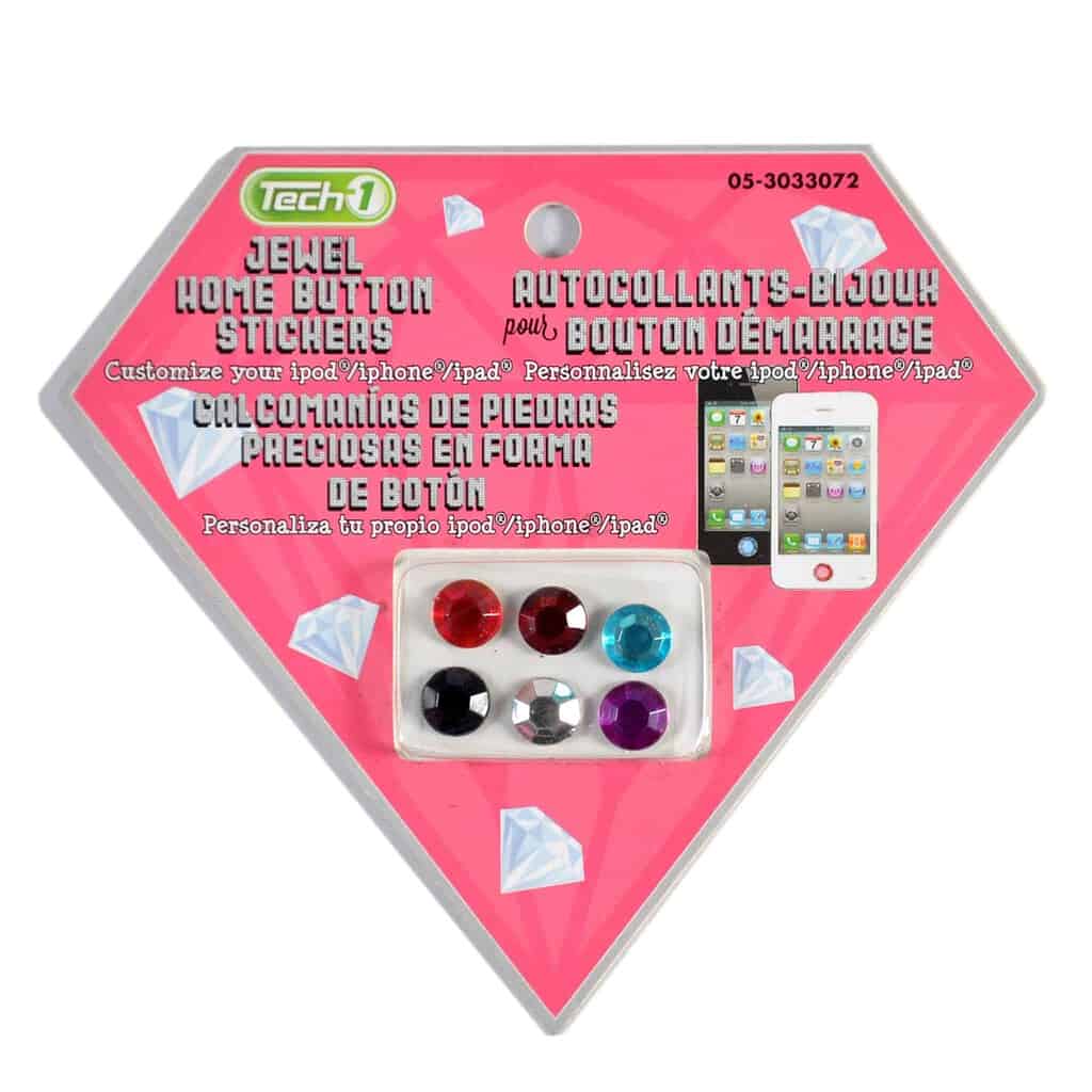 Jewel Home Button Stickers (Set of 6)